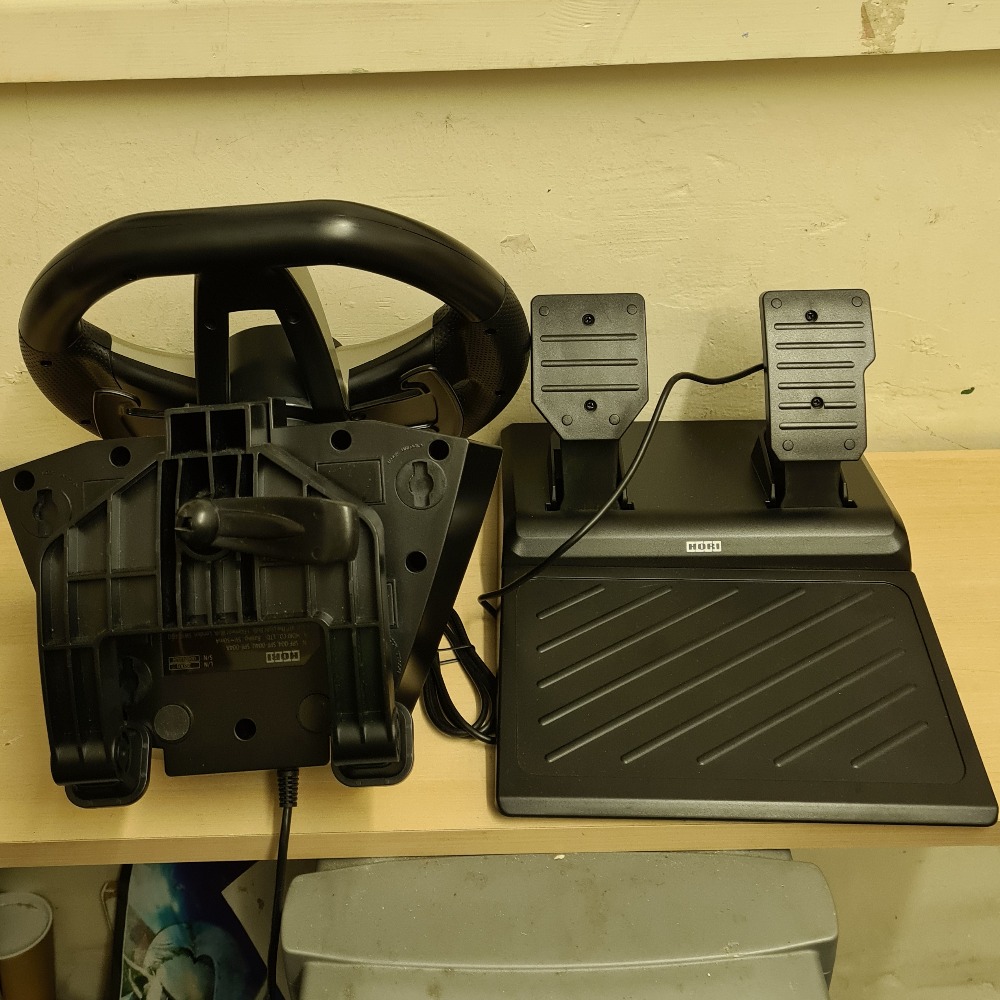 Hori Hori Racing Wheel Apex RWA PS4 Steering Wheel, With Pedals - Own4Less